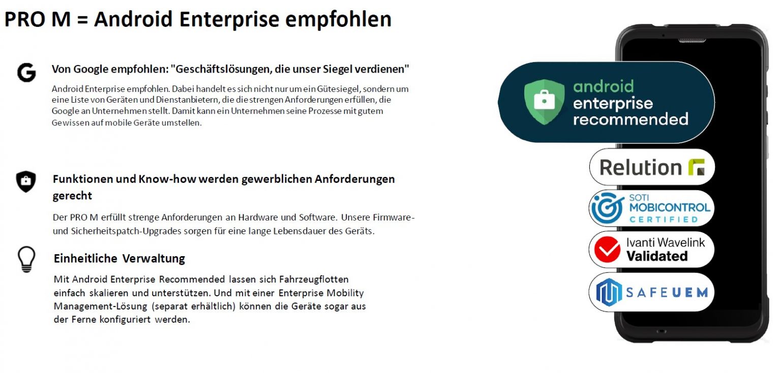 PRO M – WEBFLEET die Flottenlösung